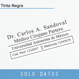 Sellos para médicos con los datos que tu quieras ¡Compra Fácil y Rápido!